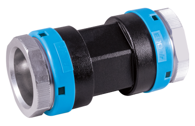 3/4" (20mm) UnipipeAIR Straight Coupling | Aluminum Pipe Fittings